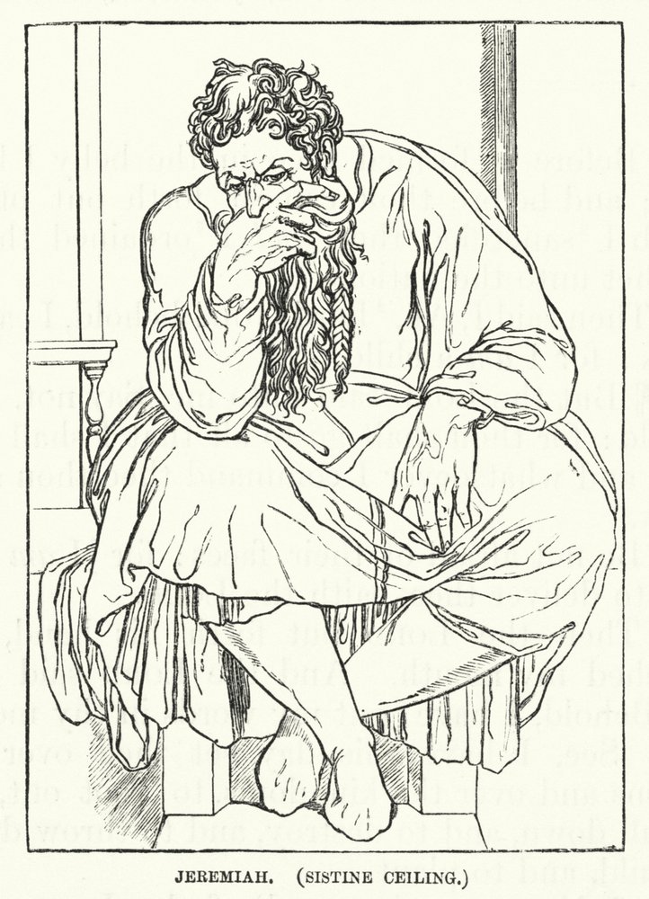 Jeremiah, Sistine Ceiling (gravura) | English School