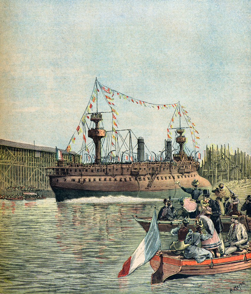 Lançamento do cruzador francês Le Suchet | Henri Meyer