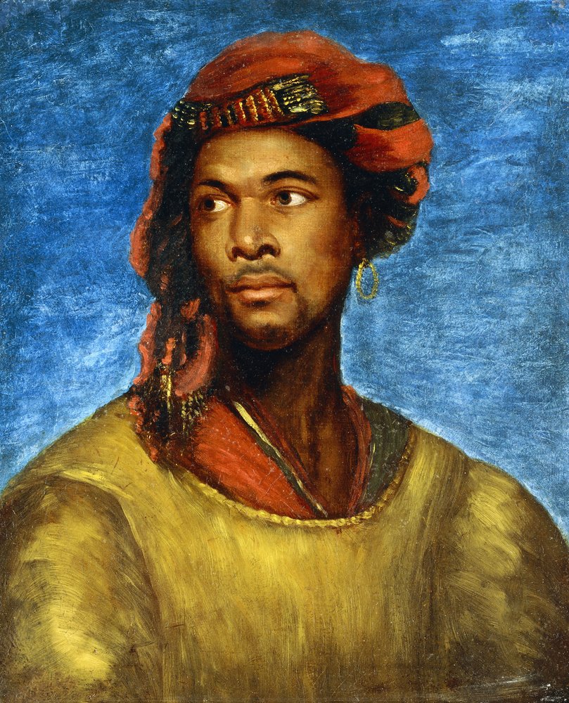 Retrato de um mouro com um turbante vermelho