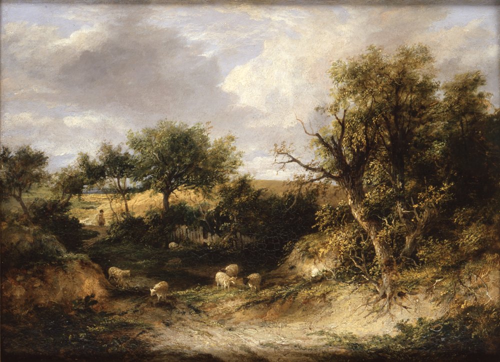 Paisagem arborizada (óleo sobre tela) | James Stark