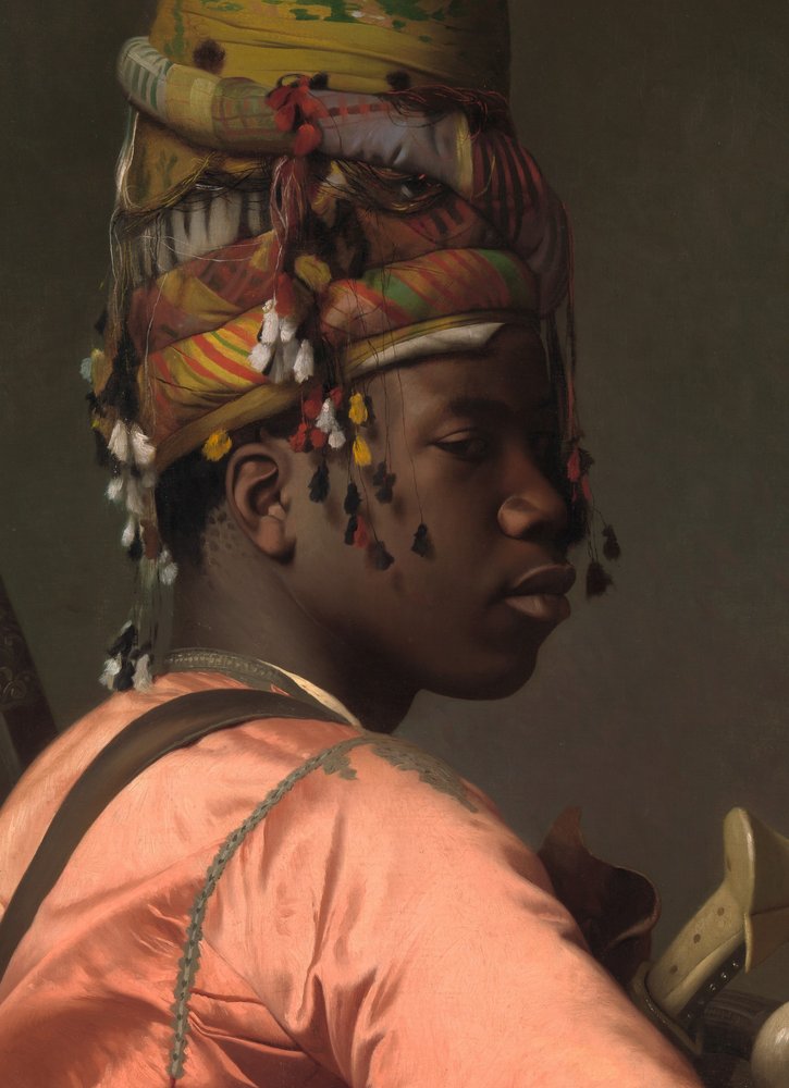 Bashi-Bazouk preto | Jean Leon Gerome | Impressão de arte