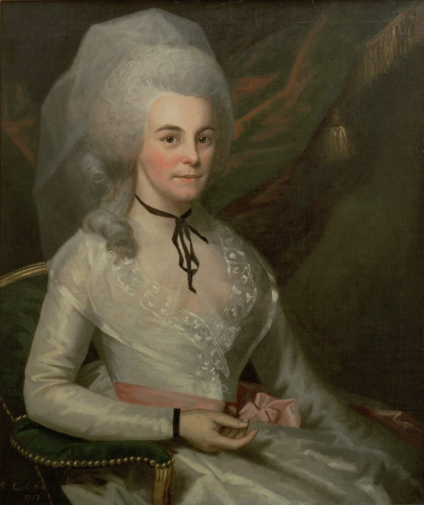 Retrato de Elizabeth Schuyler Hamilton, esposa de Alexander Hamilton ...