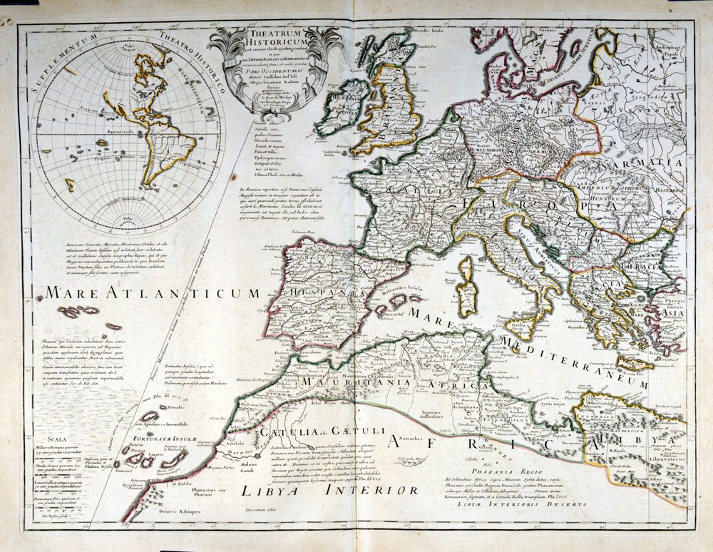 Mapa da Europa. Início do século XVII. | Unknown artist