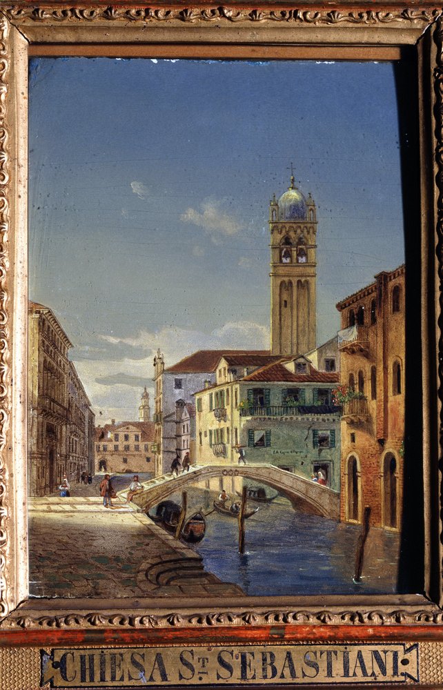 "Vue de Venise : l'eglise Saint Sebastien" (Vistas de Veneza. A Igreja ...