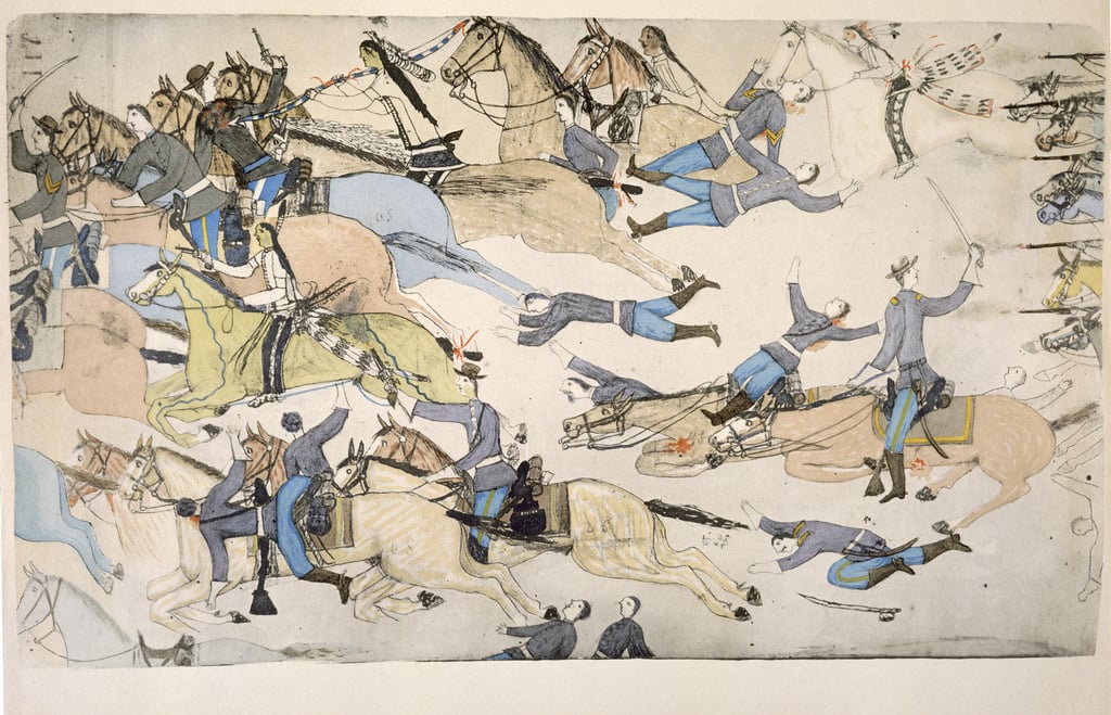 Retiro do comando do Major Marcus Reno (tinta no p...