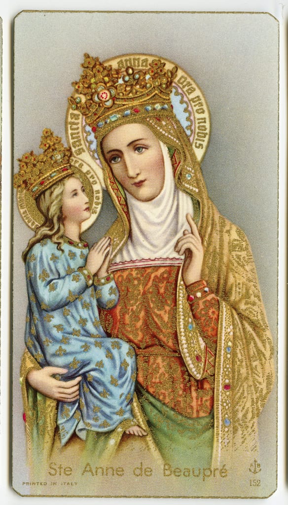 Imagem piedosa: Santa Ana de Beaupre, santa padroeira do Quebec ...