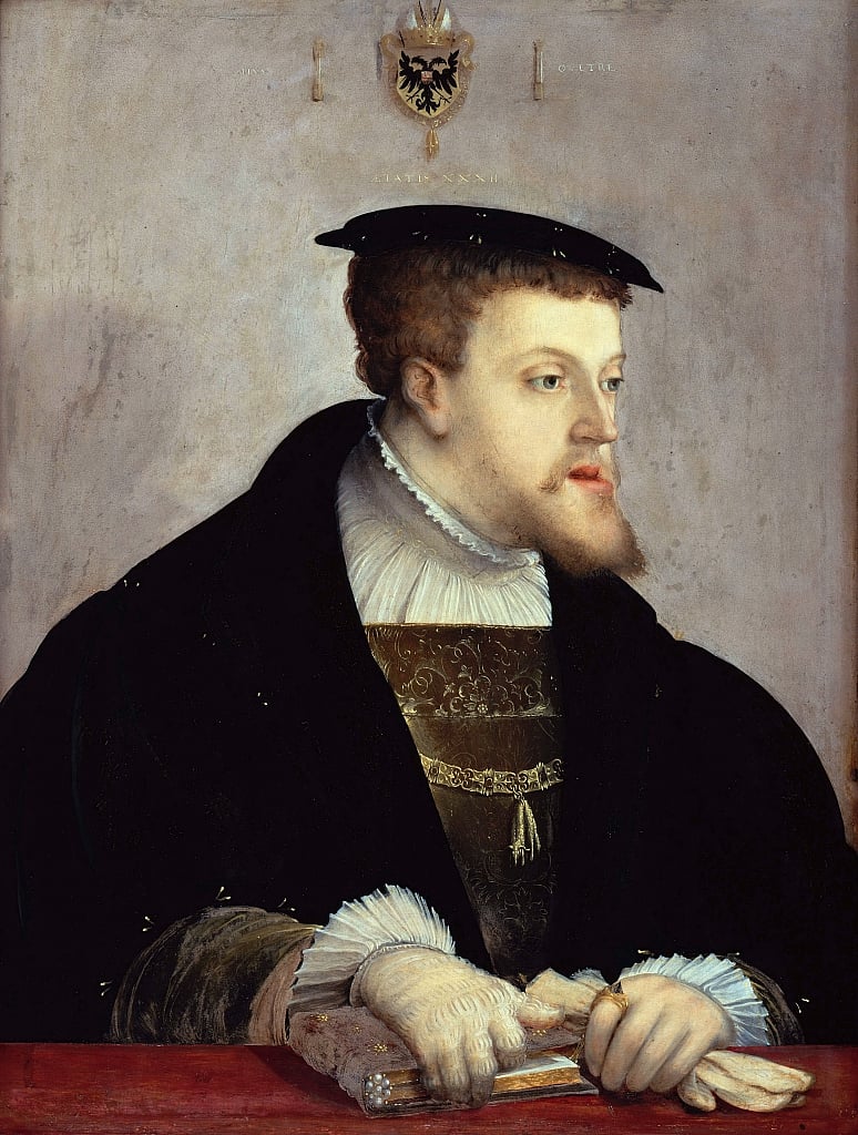 Retrato do imperador Carlos V 1500-1558, ca 1532