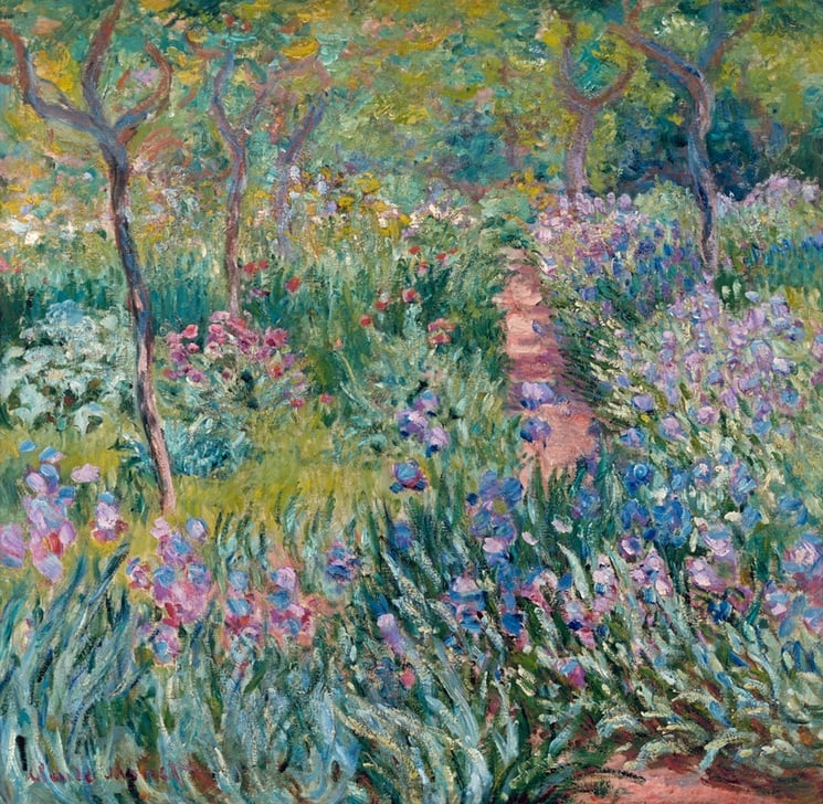 Giverny, Le Printemps (primavera, Giverny) | Claude Monet