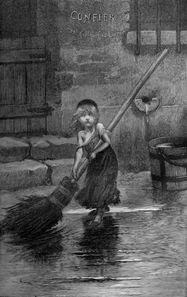 Cosette, ilustração de 'Les Miserables' de Victor Hugo