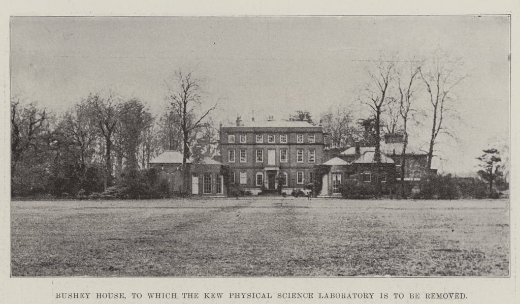 Bushey House, para a qual o Laboratório de Ciências Físicas de Kew será ...