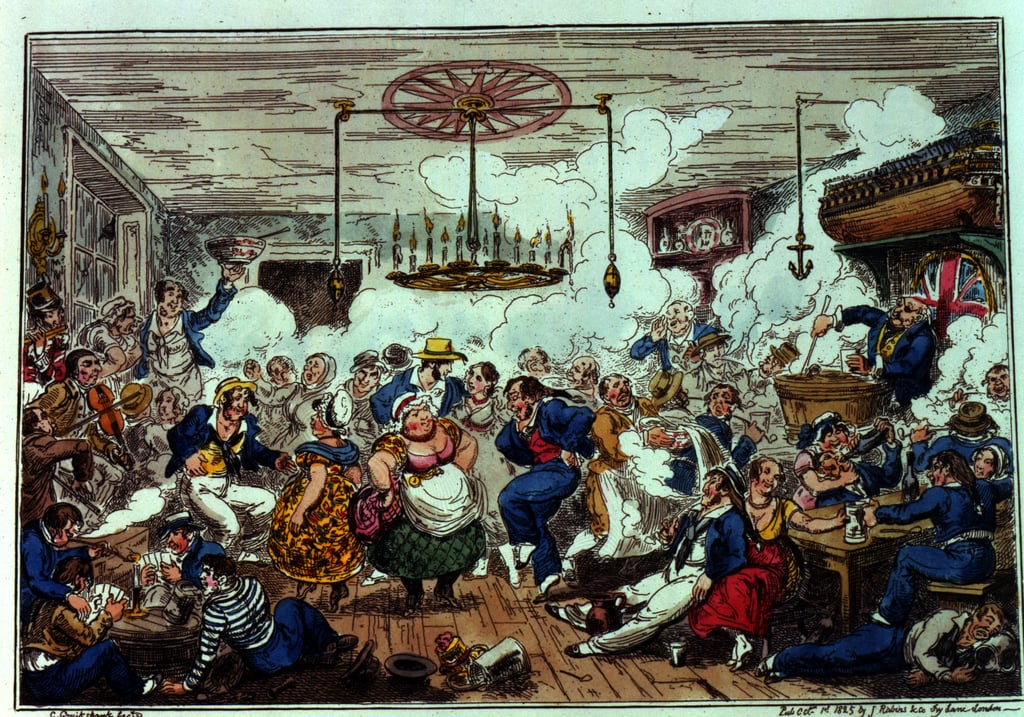 Sailors Carousing, ou um peep no longo quarto, pub...