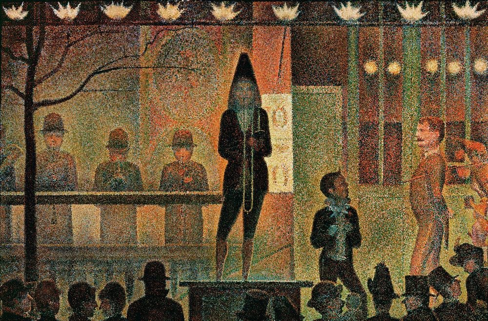 O desfile de circo | Georges Seurat | Impressão de arte