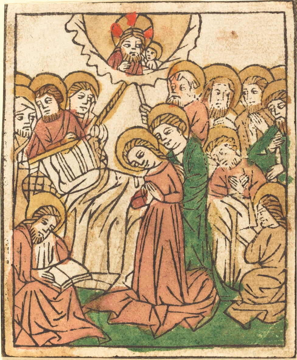 A Morte da Virgem | German 15th Century | Impressão de arte