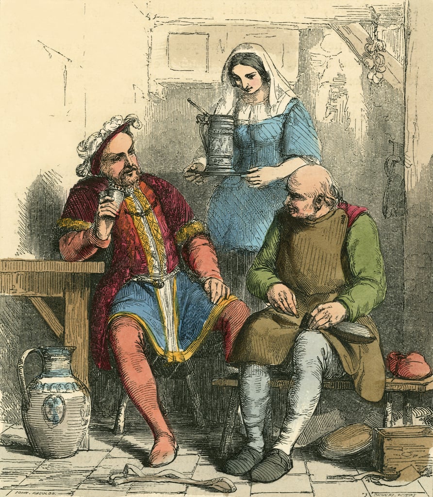 O rei bebendo com o sapateiro | John Absolon