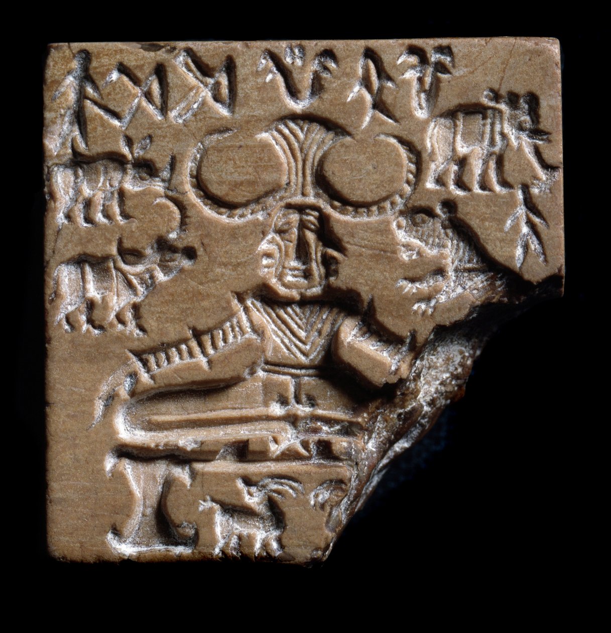 Selo Shiva Pashupati, Mohenjo-Daro, 2350-2000 AC (esteatita)