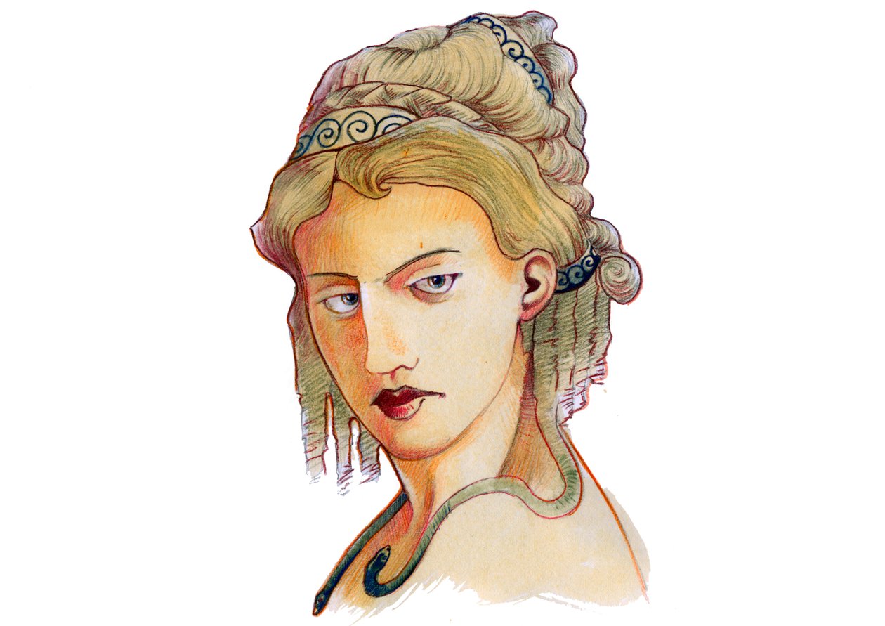 Representação da divindade Metis (mitologia grega: Metis)