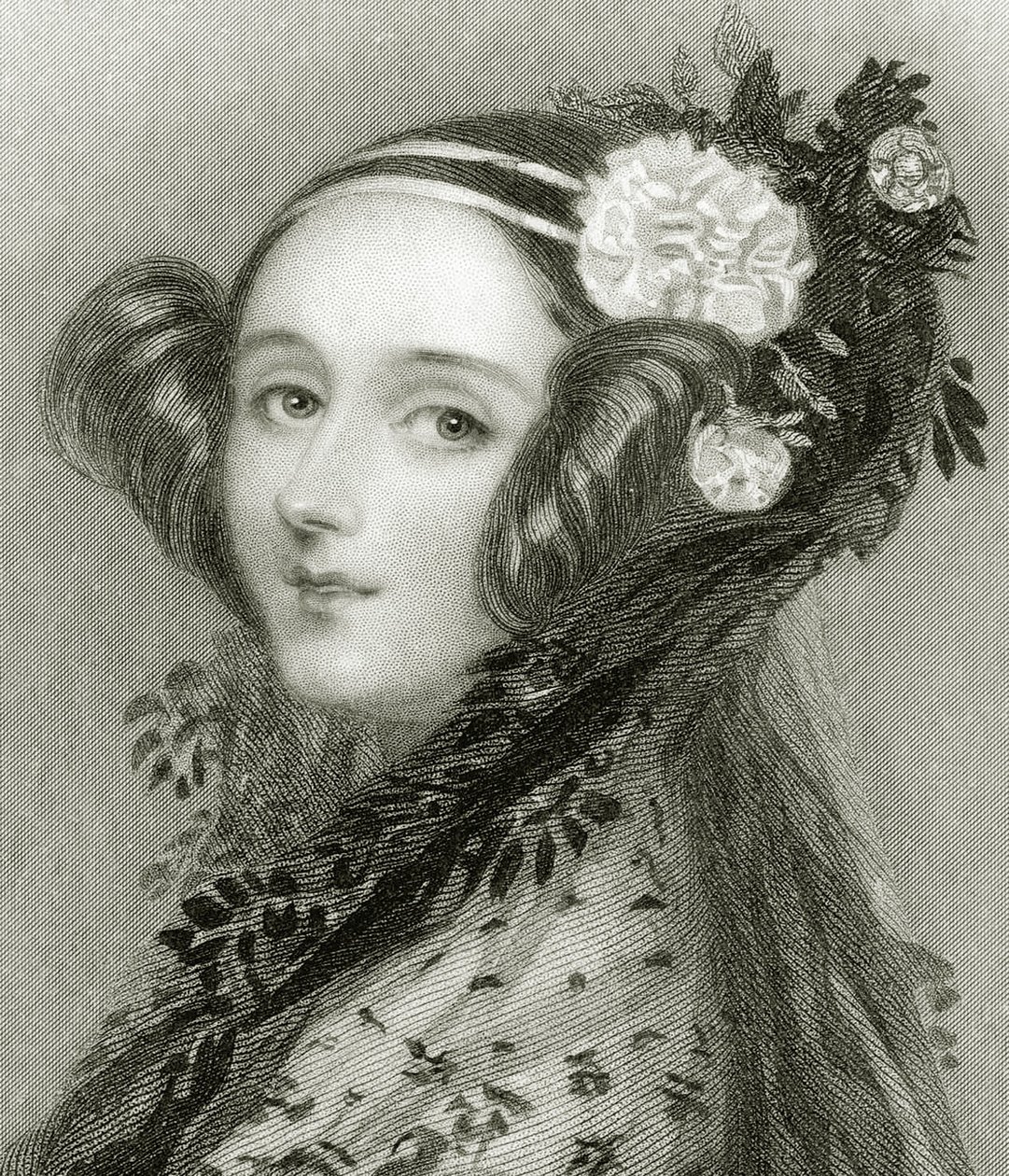 Retrato de Augusta Ada King (1815 - 1852), Condessa de Lovelace.