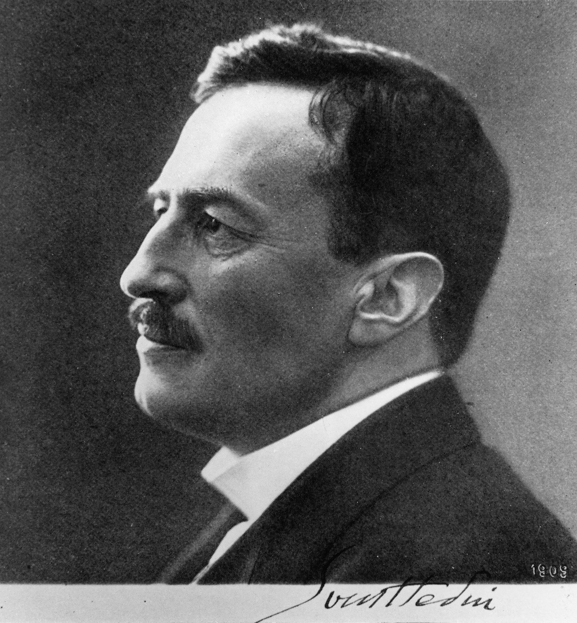 Retrato de Sven Anders Hedin (1865-1952) 1909 (foto do bw)