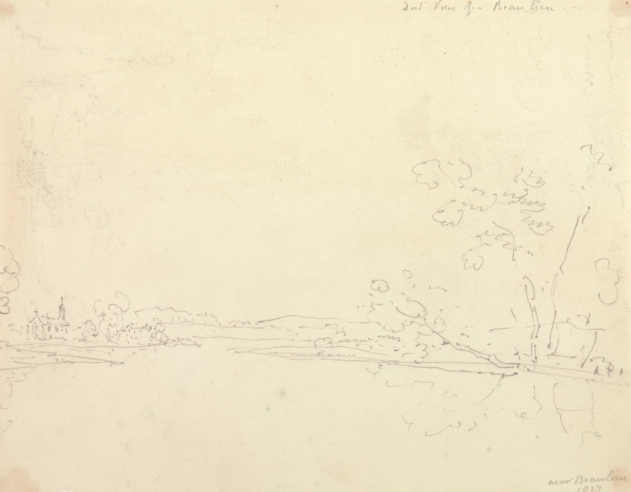 Vista Distante de Beaulieu, Hampshire | Impressão de arte
