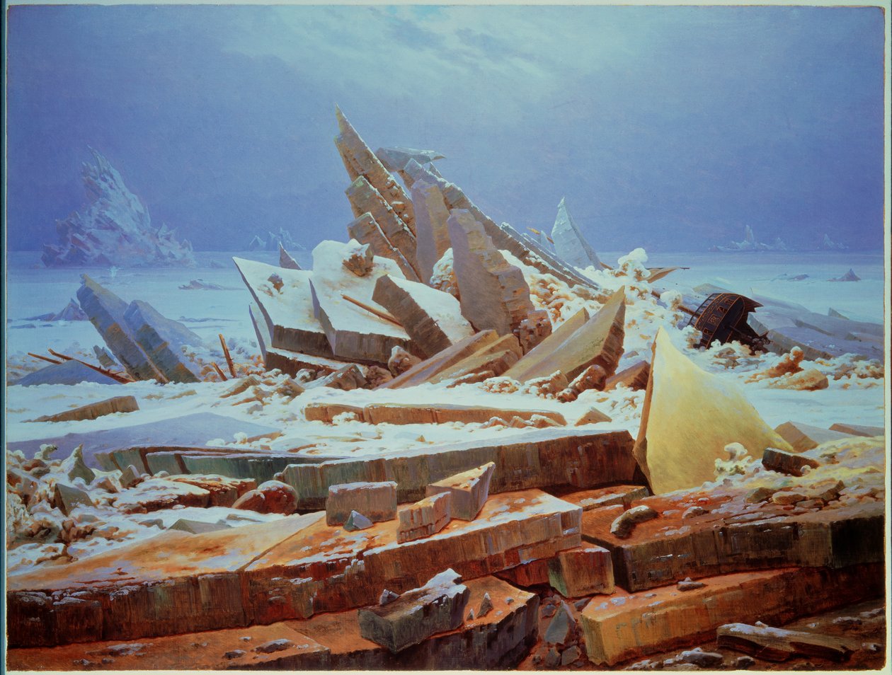 Mar polar | Caspar David Friedrich | Impressão de arte