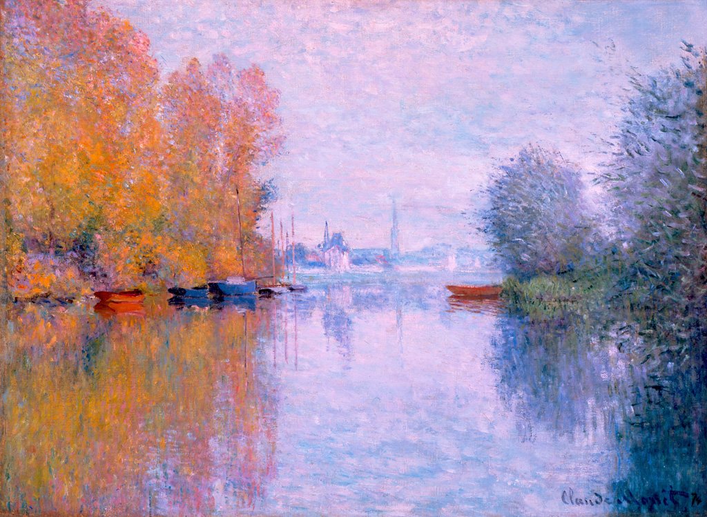 Outono no rio Sena, Argenteuil | Claude Monet