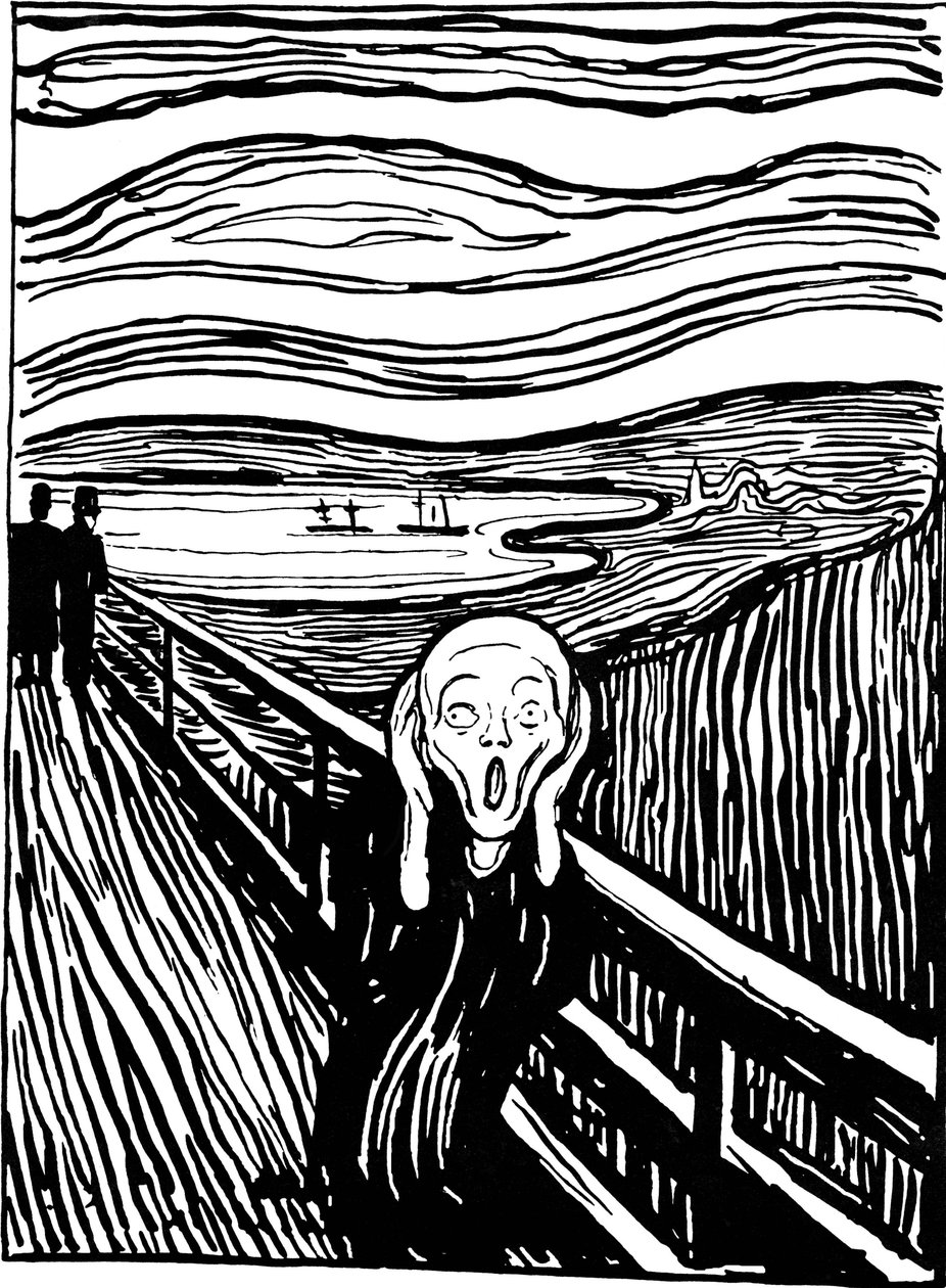 O Grito, 1895. | Edvard Munch | Impressão de arte