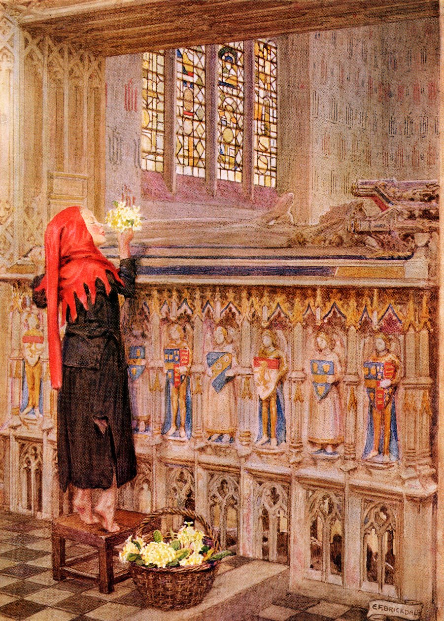 Ilustração do poema Morte o Leveller de Shirley, do livro "Palgrave's ...