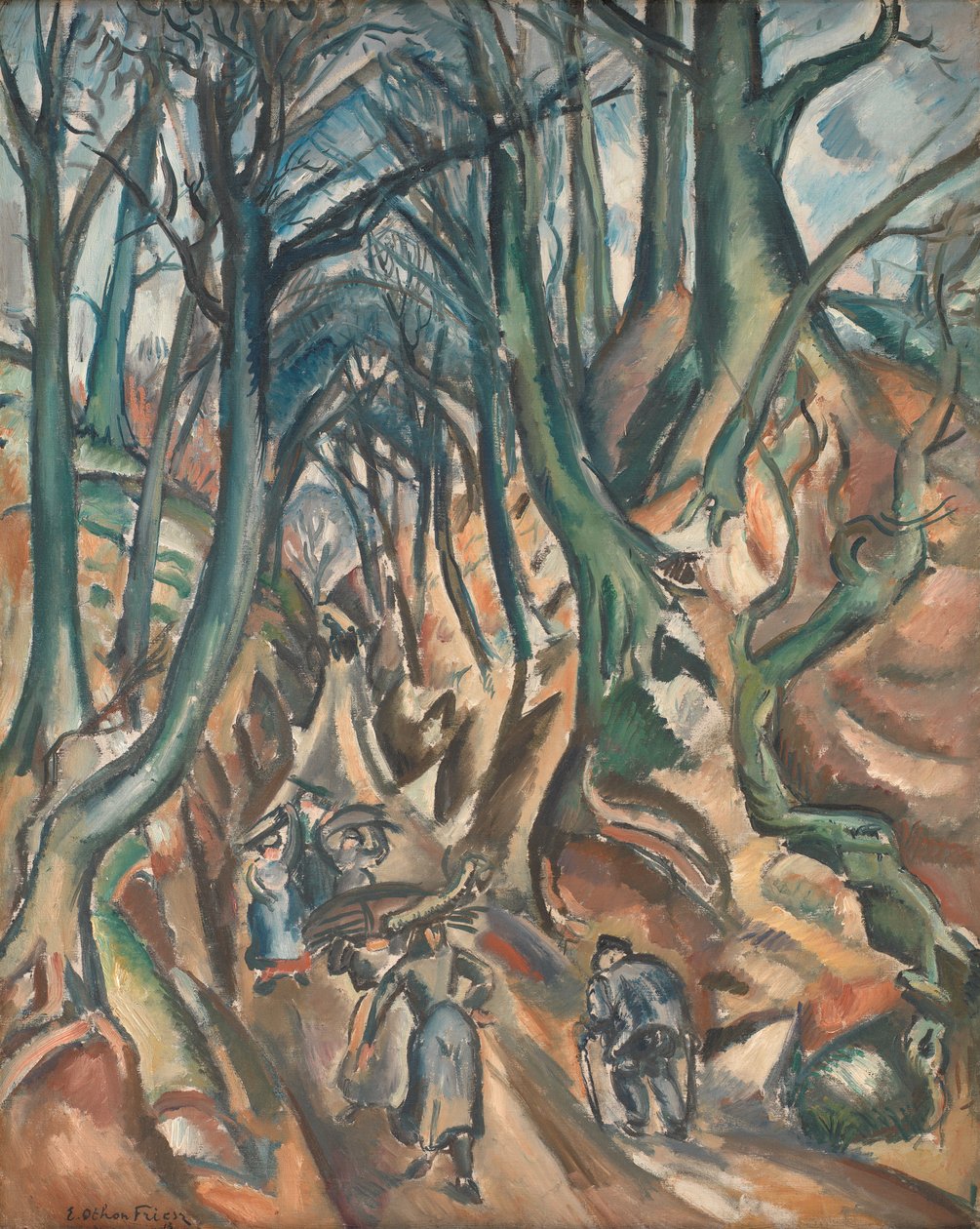 A estrada afundada no inverno | Emile Othon Friesz