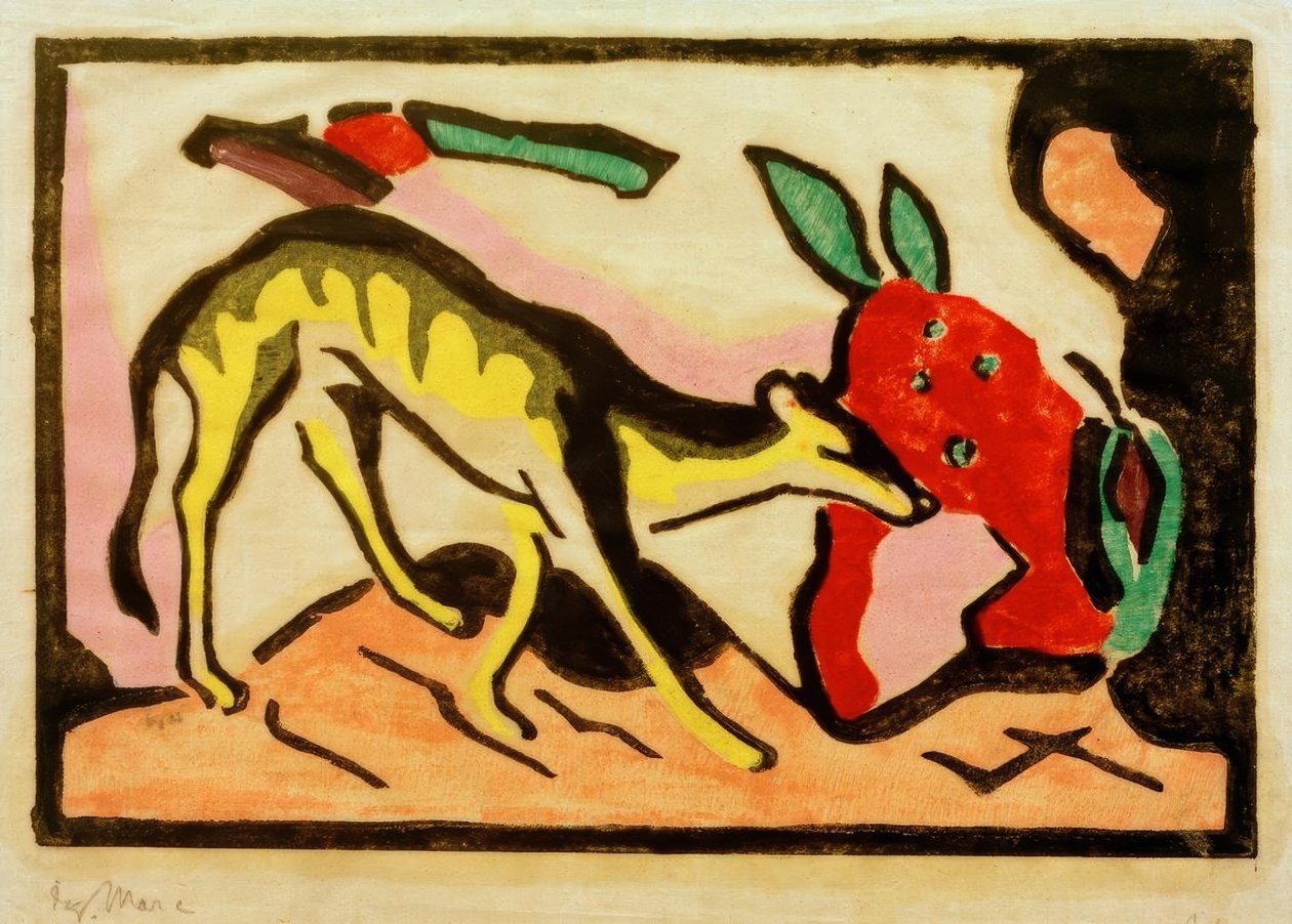 Fabeltier | Franz Marc | Impressão de arte