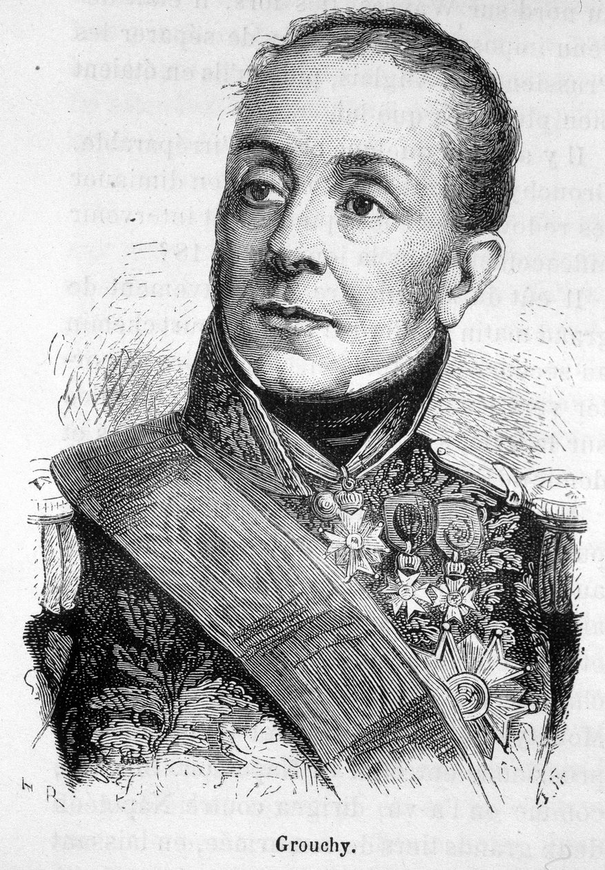 Retrato de Emmanuel, Marquês de Grouchy, Marechal da França (1766 ...