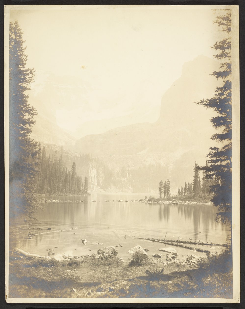 [Lago em Yosemite] | George Fiske | Impressão de arte