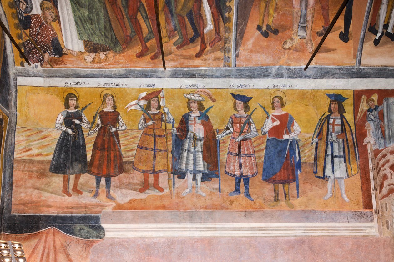 Os Cavaleiros Sagrados locais (os Sete Mártires da Legião Tebana)