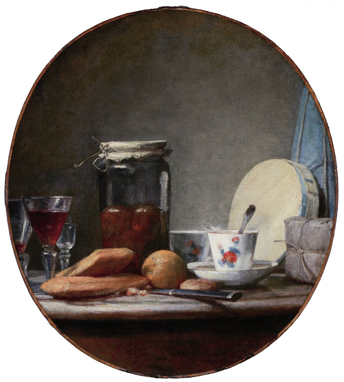 Frasco de alperces | Jean-Baptiste Simeon Chardin