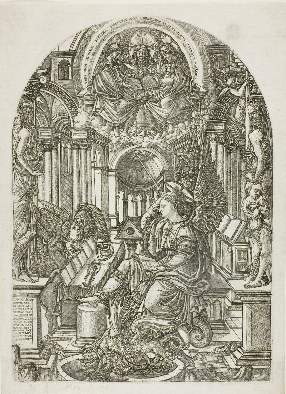 São João na ilha de Patmos | Jean Duvet | Impressão de arte