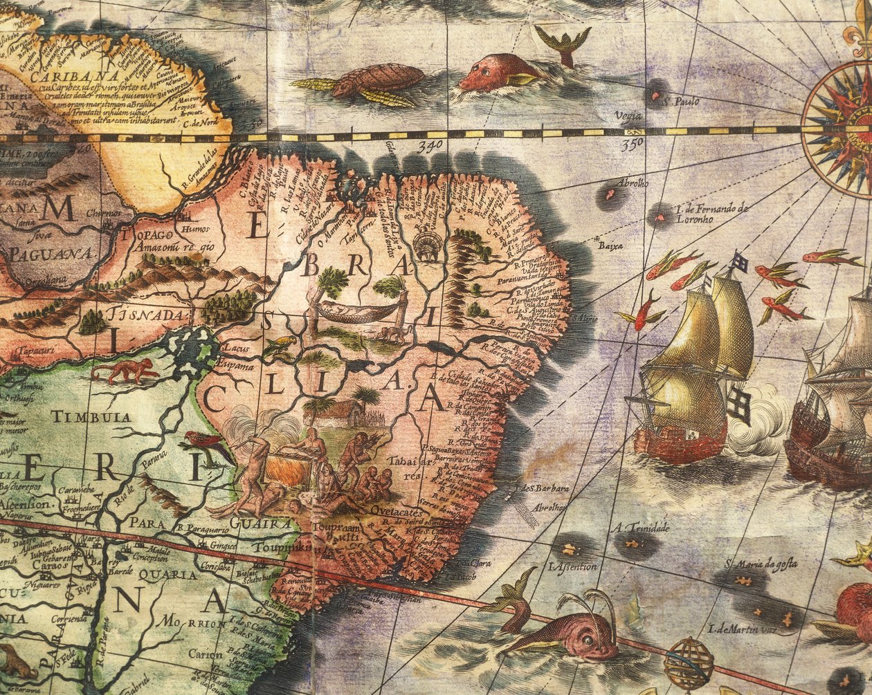 Mapa da América criado por Joan Blaeu | Joan Blaeu