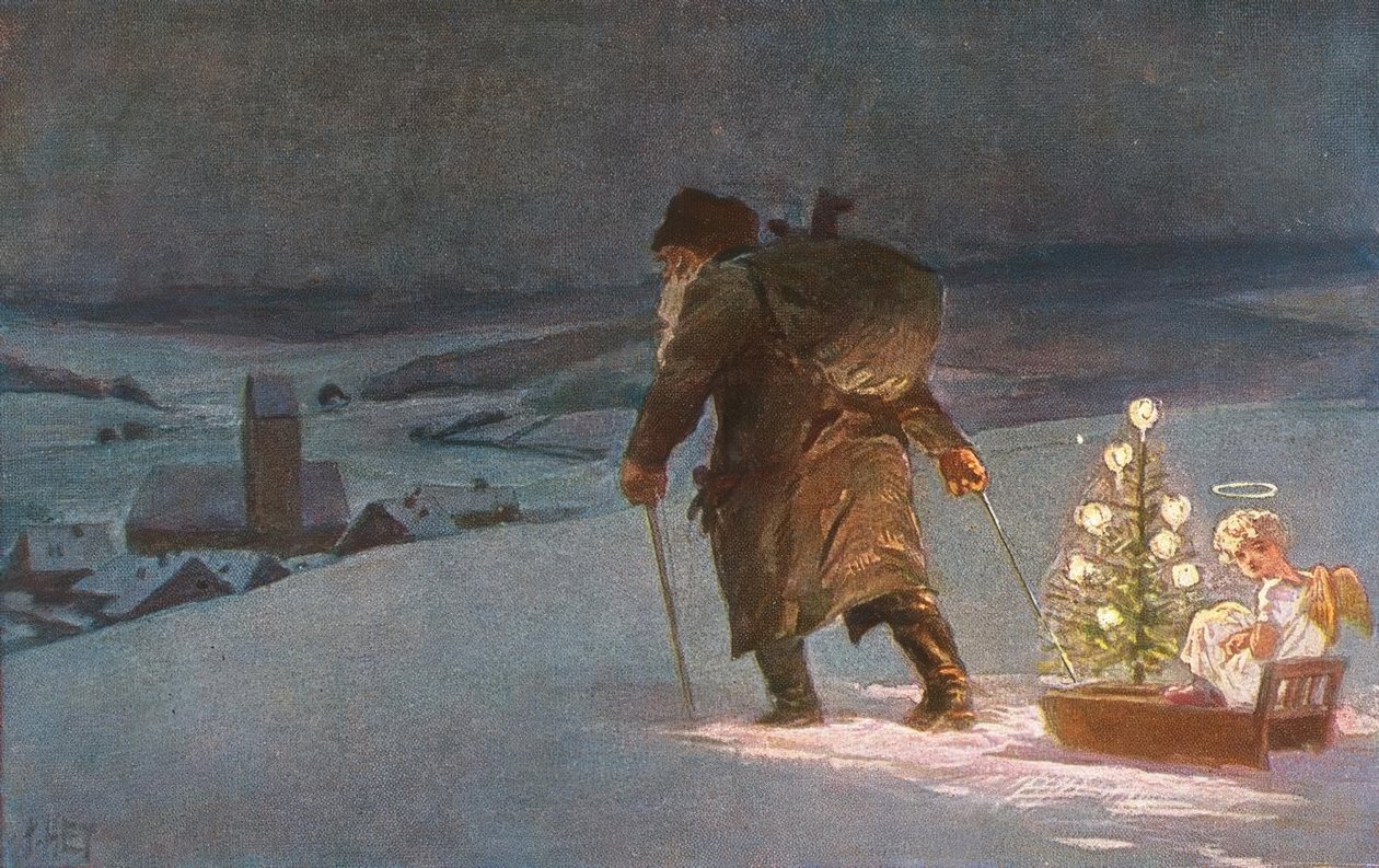 O Servo Rupert e o Menino Jesus | Paul Hey | Impressão de arte