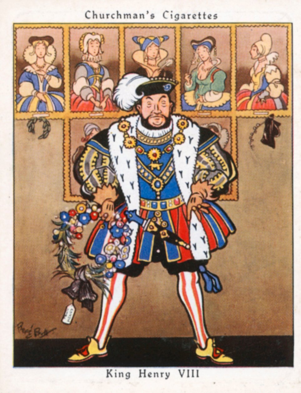 Rei Henrique VIII (litografia a cores) | René Bull