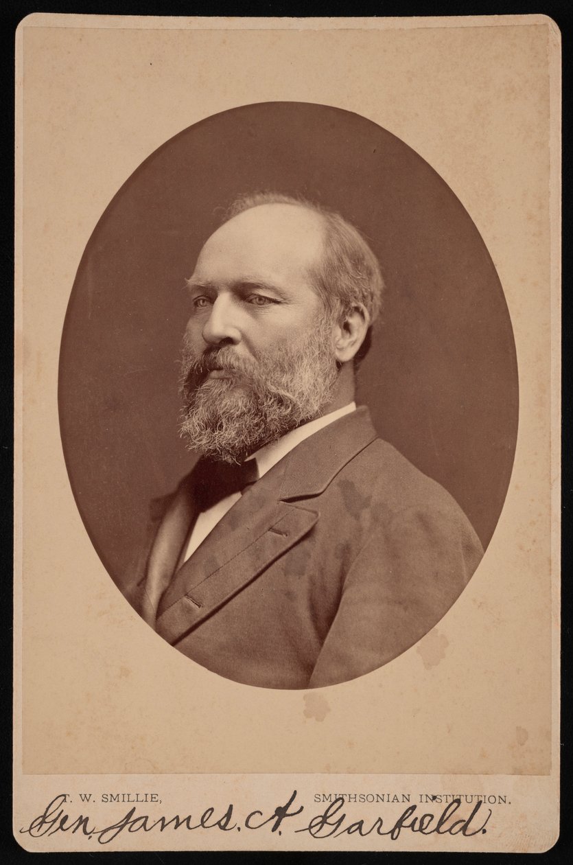 Retrato de James Abram Garfield 1831-1881, junho de 1880.