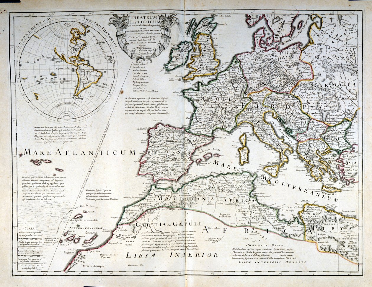 Mapa da Europa. Início do século XVII. | Unknown artist