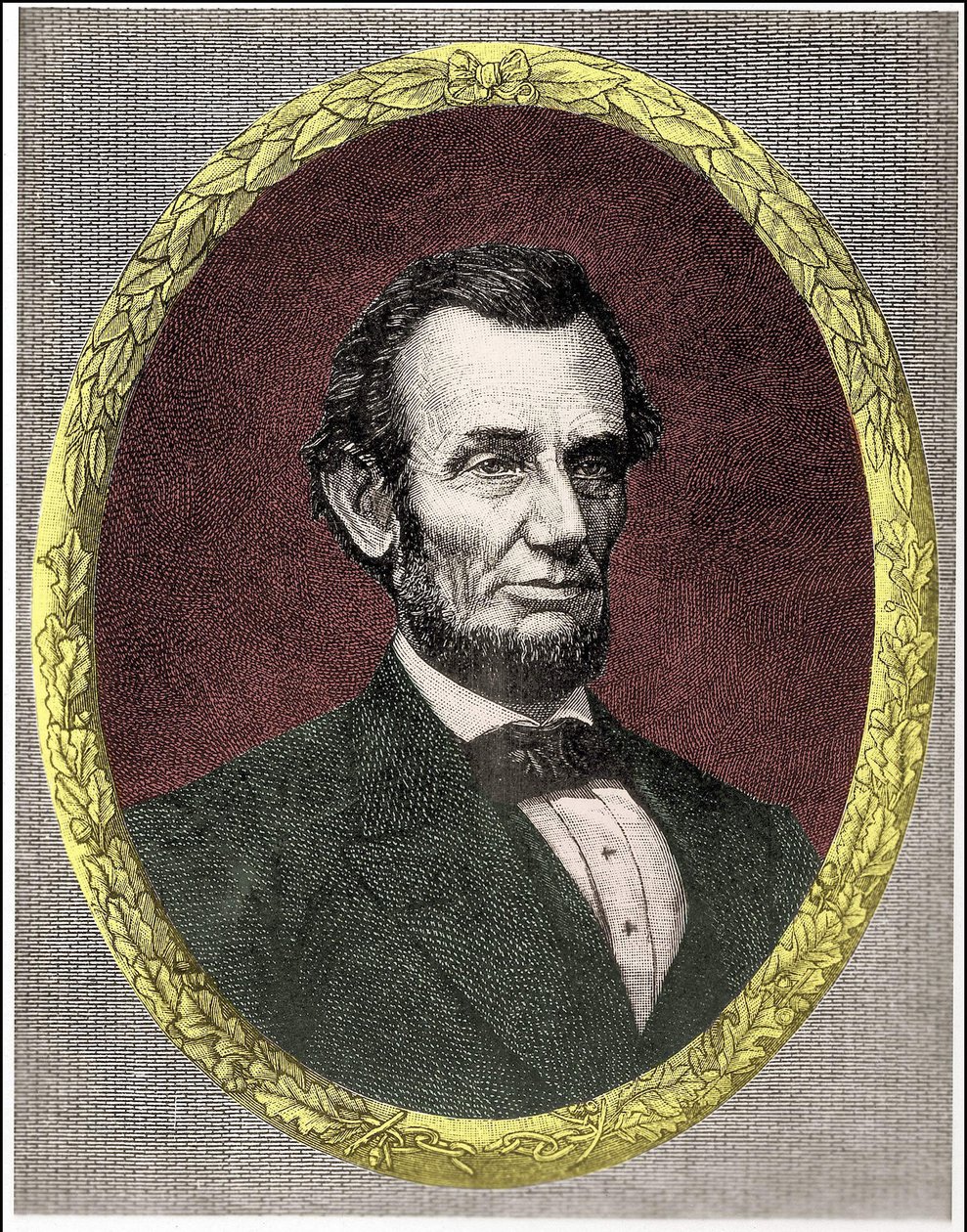 Retrato Presidencial De Abraham Lincoln Lámina Rígida For Sale Con