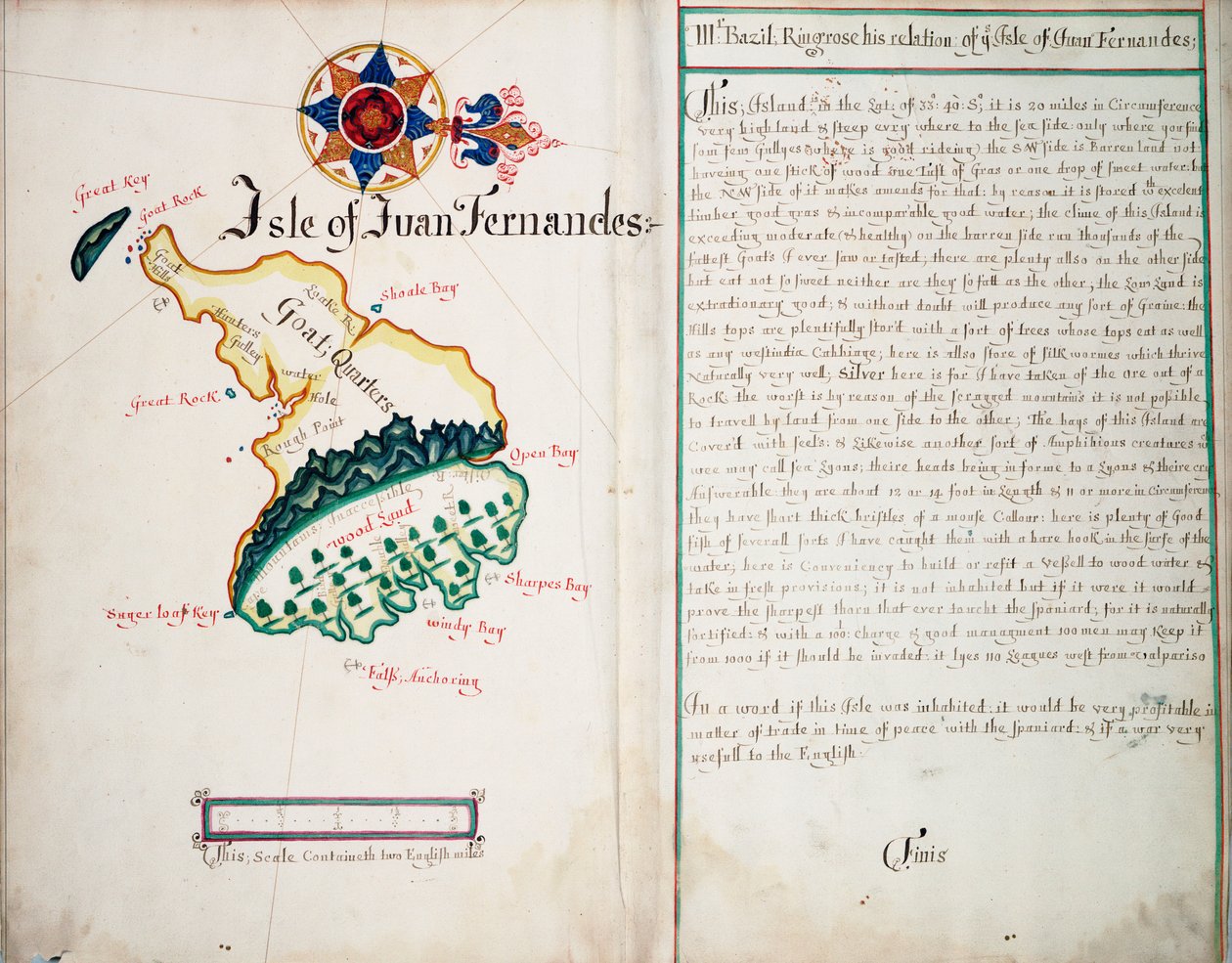 Ilha de Juan Fernandes | William Hack | Impressão de arte