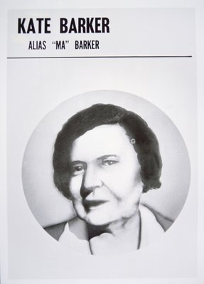 Kate Barker (c.1871-1935) também conhecida como 'Ma' Barker (litografia)