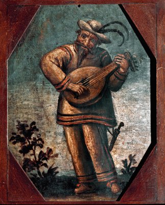 Commedia dell'arte: representação de um personagem de zanni, máscara de ...