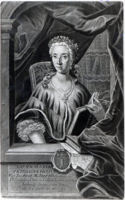 Laura Maria Caterina Bassi, gravada por Johann Jakob Haid