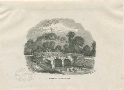 Castelo de Chartley [Hall]: xilogravura (vinheta)