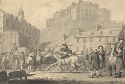 Edinburgh Castle and Horse Fair | Walter Geikie
