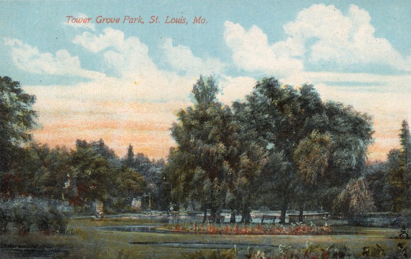 Tower Grove Park, St Louis, Mo (fotografia a cores)