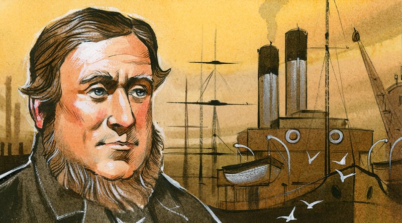 David Davies, que planeou as docas de Barry | Angus McBride